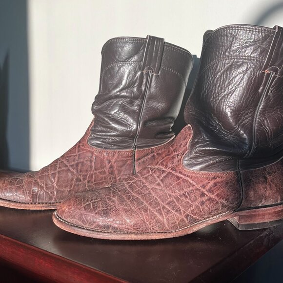 Larry Mahan | Shoes | Vintage Larry Mahan Elephant Leather 1d Roper ...